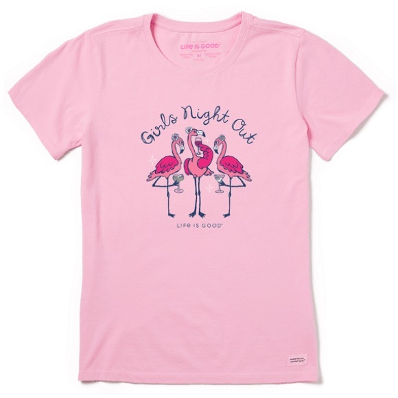 Life Is Good | Tops | Nwt Life Is Good Womens Girls Night Out Flamingo ...